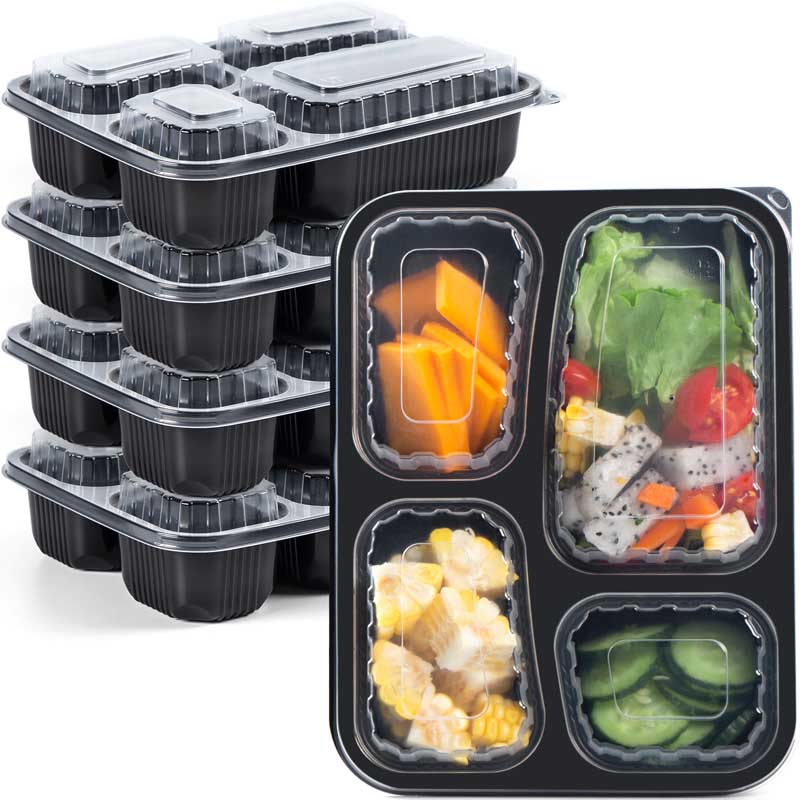 Disposable 1/2/3/4/5 Compartment Lunch Take Away Box - Chongqing Ruya ...